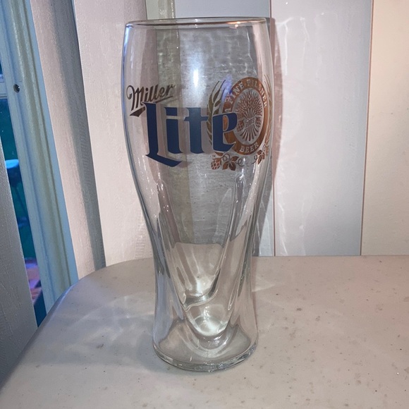 Miller Lite | Dining | Miller Lite Large Pilsner Drinking Glass | Poshmark